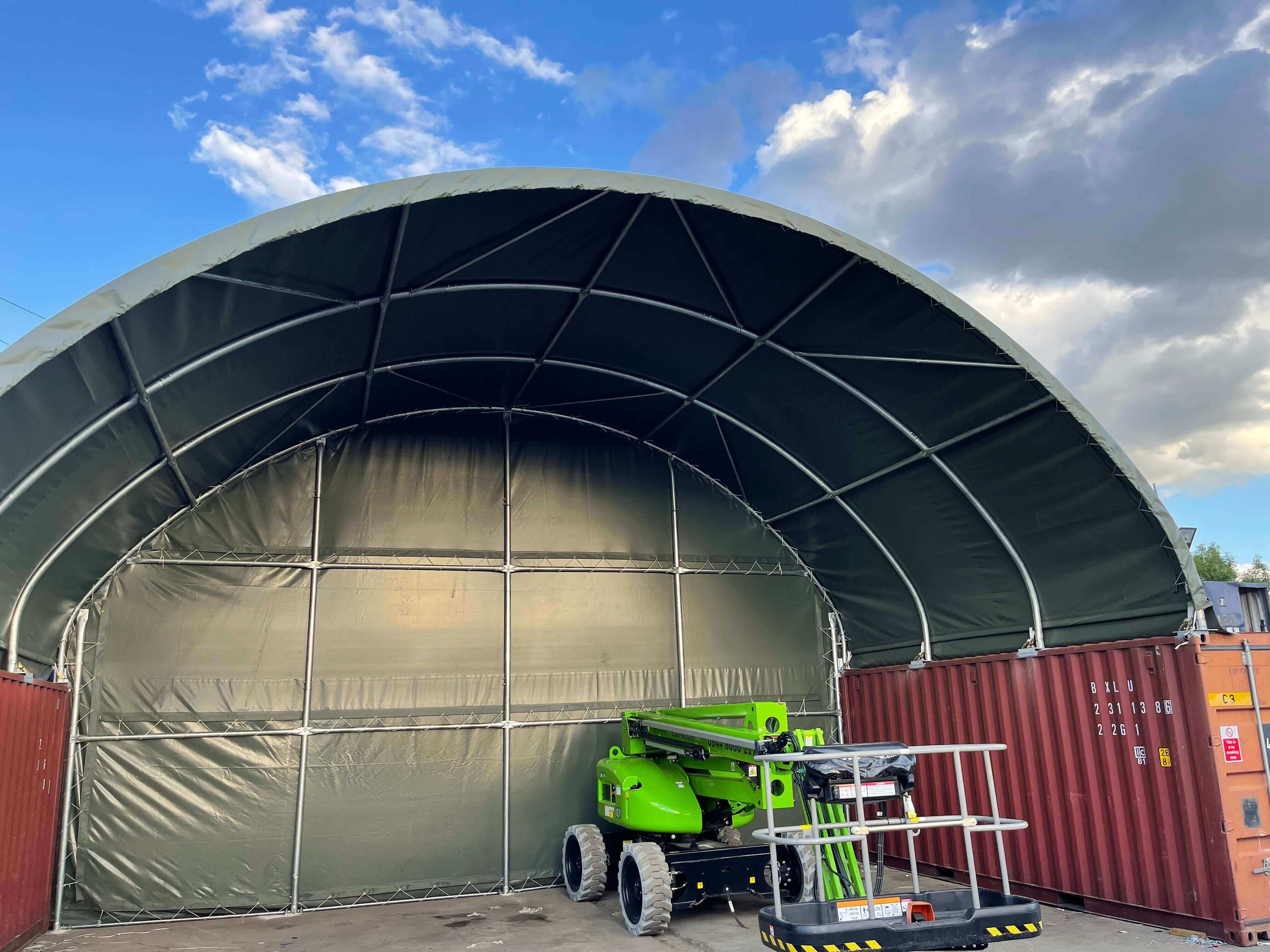 Container overbygg 10m x 6m – Hardlife Drift